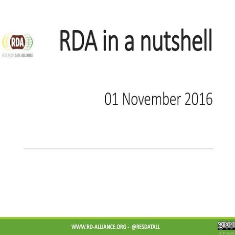 Rda in a_nutshell_november2016 | PPTX | Databases | Computer Software and Applications
