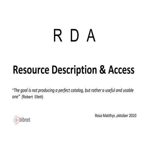 Rda introductie | PPT | Desktop Publishing | Computer Software and ...