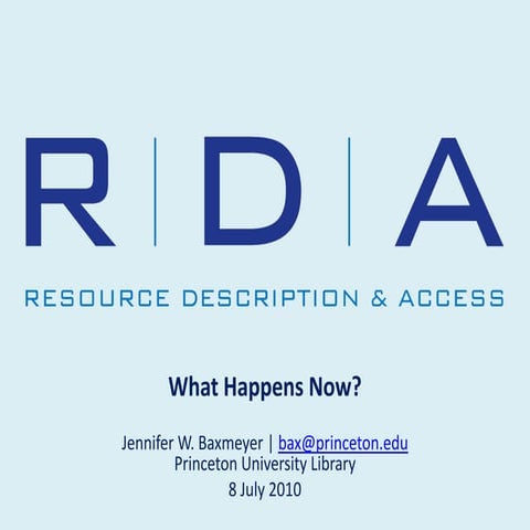 Rda update | PPT