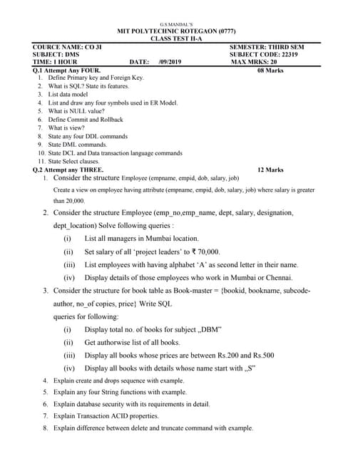 Access practicals 2015 | PDF