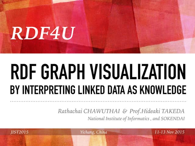 Rdf4u Rdf Graph Visualization By Interpreting Linked Data As Knowledge Ppt