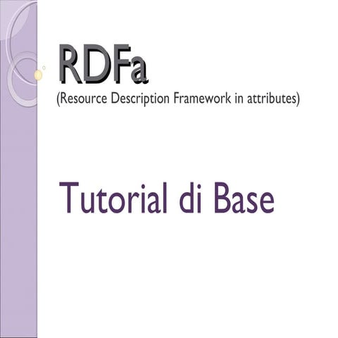 RDFa Tutorial di Base | PDF