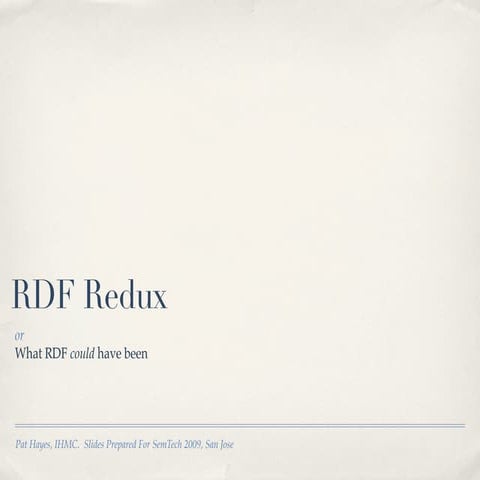 RDF Redux | KEY