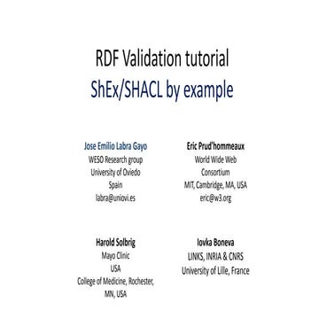 Rdf Validation Tutorial Ppt