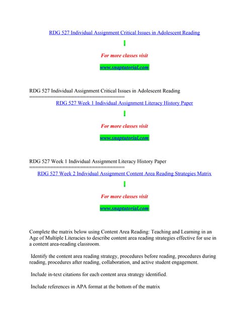 Literacy toolkit 2 reading and writing part 1 reading an | PDF