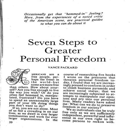 Personal freedom | PDF | Family and Relationships