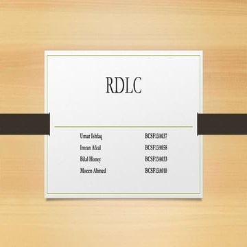 Rdlc (1) | PPT