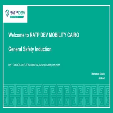 Rdmc v04-general safety induction (head-office ) | PPTX