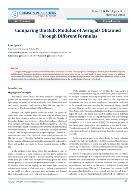 Silica Aerogel: Synthesis, Characterization, Applications, and Recent Advancements | PDF