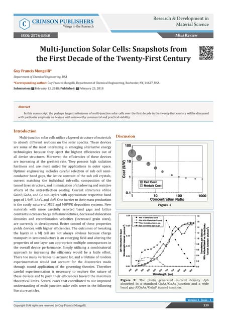 Design optimization of perovskite-organic tandem solar cell | PDF