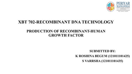 Growth hormones | PPTX