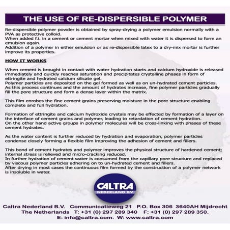 Re-dispersible polymer powder | PDF