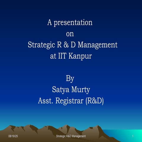 R&D Reforms (presentation from KVSM).ppt