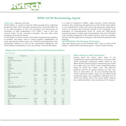 RDS ACM Rubber recycling chemical... | PDF