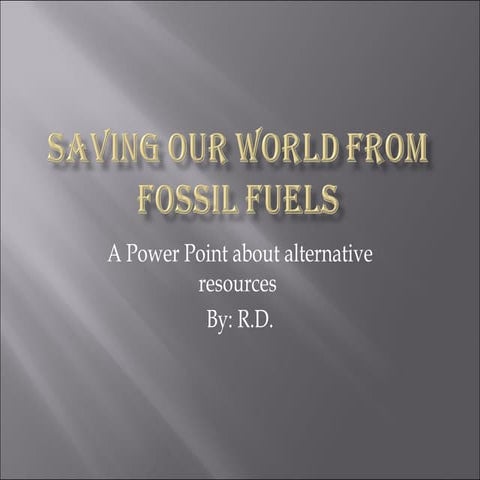 Alternative energy sources power point. Each alternative way is ...
