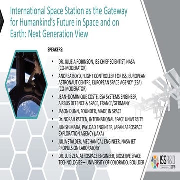 International Space Station as the Gateway for Humankind's Future in ...