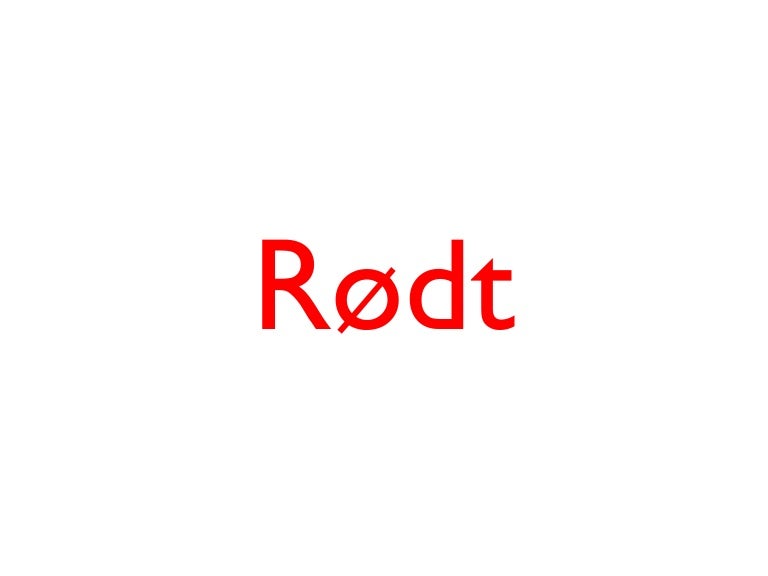 Rødt