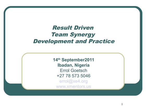 Presentation At EcoBuilding Conference | PPT