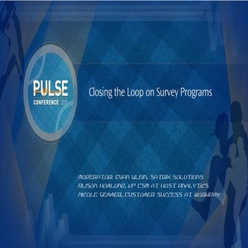 Closing the Loop on Survey Programs | PPT