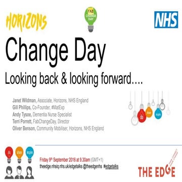 Change Day, looking back, looking forward | PPT