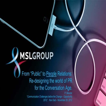 Re designing the World of PR [People Relations] | PPT
