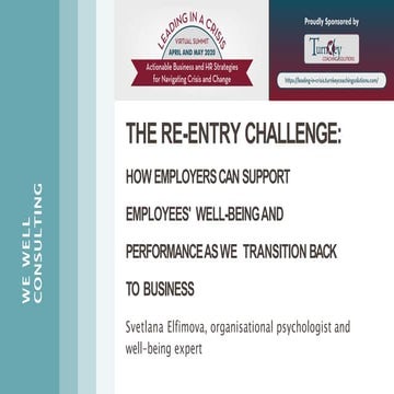The Re-Entry Challenge: How Employers Can Support Employees' Well-Being ...