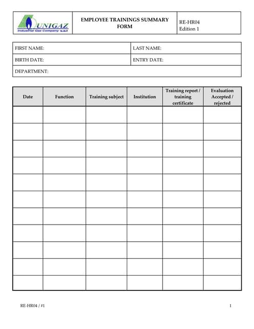 RE-HR11 trainining presence form.doc