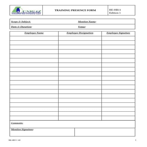 RE-HR11 trainining presence form.doc