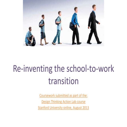 Re inventing the school-to-work transition | PPT