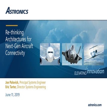 Re-Thinking Architectures for Next-gen Aircraft Connectivity ...