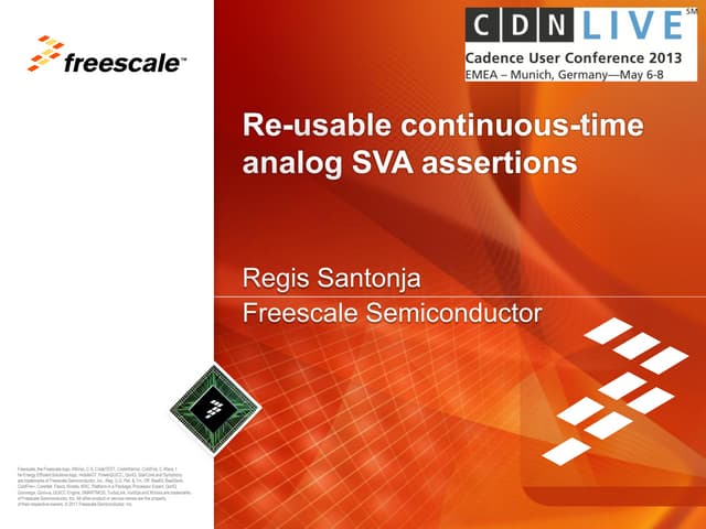 Re usable continuous-time analog sva assertions - slides | PPT Re usable continuous-time analog sva assertions - slides | PPT