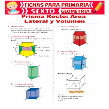 Hoja De Trabajo Sobre El Volumen De Un Prisma Rectangular, Problemas ...