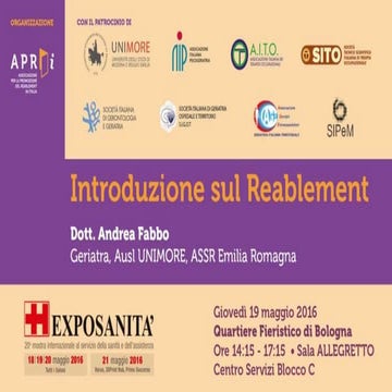 Introduzione sul Reablement | PPT