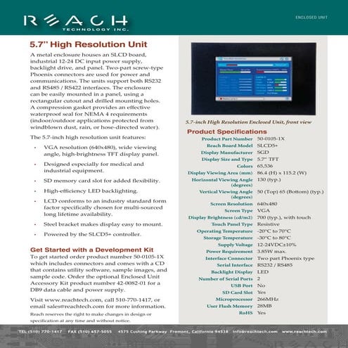Reach 57 high_res_enclosed_data_sheet | PDF