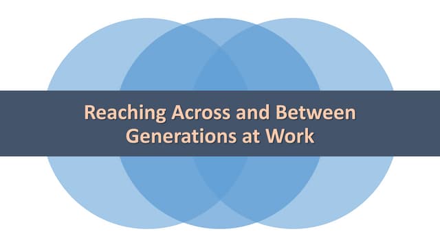 Generations in the Workplace | PPTX
