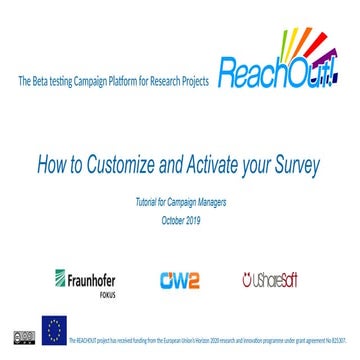 Reachout Survey Customization Ppt
