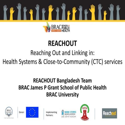 Findings from the REACHOUT Bangladesh team | PPT