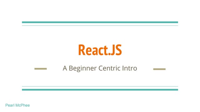 React.js workshop | PPT React.js workshop | PPT