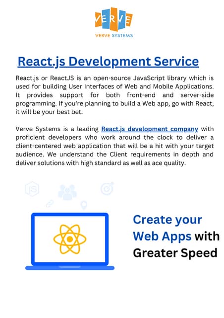 React.js Development Service - Verve Systems.pdf React.js Development Service - Verve Systems.pdf