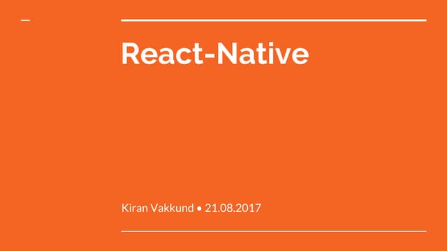 React Native Ppt 5453