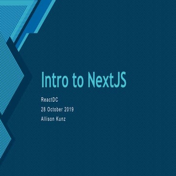 Reactdc Intro To Nextjs 9 Pdf