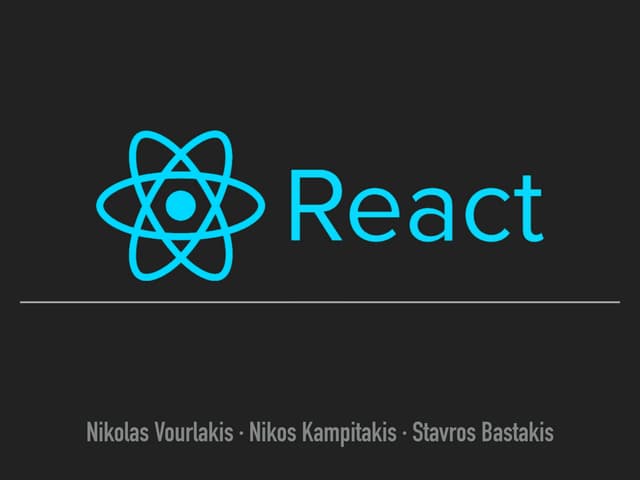 React.js: The hottest JS lib for building UIs | PPT React.js: The hottest JS lib for building UIs | PPT
