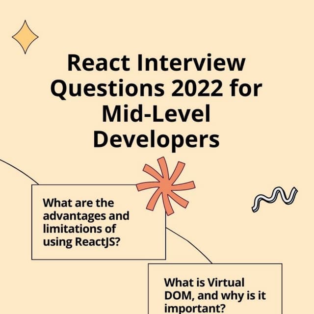React Interview Questions 2022 For Mid Level Developerspdf