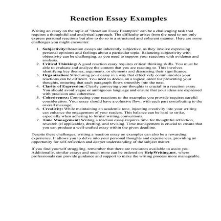Reaction Essay Examples.pdf