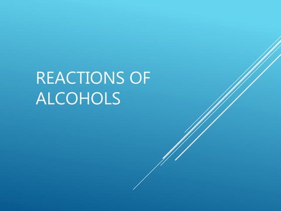 Alcohols | PPT
