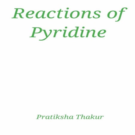Reactions of Pyridine | PDF