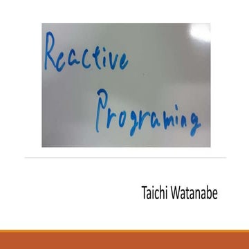 Reactive Programing | PPT