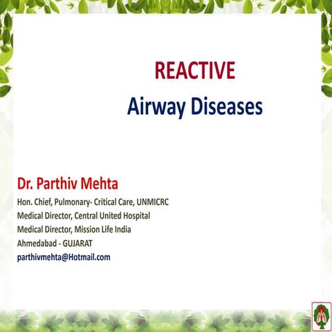 Reactive airway diseases_2018_pmm | PPTX