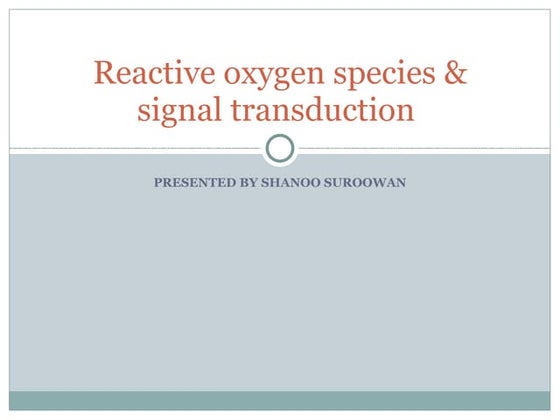 Oxidative stress final | PPTX