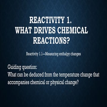 CHEMICAL ENERGETICS for IGCSE Chemistry revision | PPTX